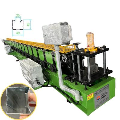 China Colorbond Fence Track Rail Roll Forming Machine 0.5-0.8mm Thickness 10-12m/min Speed for sale