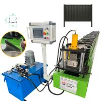 China Colorbond Steel Fencing Post Roll Forming Machine 0.5-0.8mm Thickness 65x24mm for sale