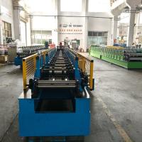 China Automatic Width Adjustable 80-150mm Pallet Racking C Shape Interlock Beam Roll Forming Machine for sale