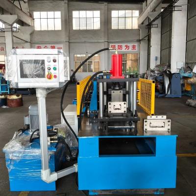 China Q235 Galvanized Steel 2.0mm C Shape Storage Rack Box Beam Roll Forming Machine for sale