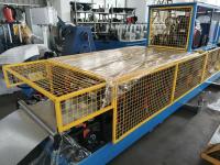 China Portable KR18 Standing Seam Metal Roof Sheet Roll Forming Machine 0.4-0.7mm 22hp for sale