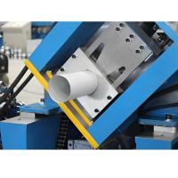 China 3 Inch Round Rain Downspout Pipe Roll Forming Machine 0.4-0.7mm Thickness 380V for sale