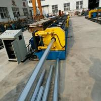 China 3 Inch Round Rain Downspout Pipe Roll Forming Machine 0.4-0.7mm Thickness 380V for sale