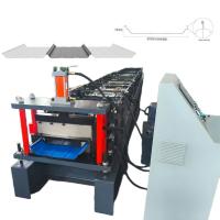 China 0.4-0.8mm Thickness SSR Type Clip Lock 470mm Standing Seam Roll Forming Machine for sale