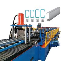 China C Purlin Roll Forming Machine 100-160mm Galvanized Steel Frame 20m/min Speed for sale