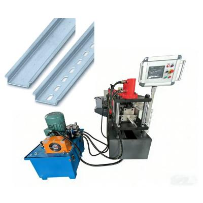 China Steel 1.2 - 1.5mm Thickness Din Mounting Rail TS35 Roll Forming Machine For Circuit Breakers for sale
