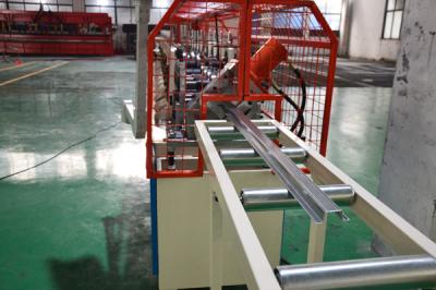 China 5.5 KW Roof Batten Stud And Track Roll Forming Machine Driven By One Inch Chain for sale