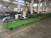 China Galvanized Steel Awning Tube Roll Forming Machine 0.8-1.2mm 70mm Dia 24 Stations for sale