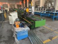 China Galvanized Steel Awning Tube Roll Forming Machine 0.8-1.2mm 70mm Dia 24 Stations for sale