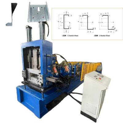 China 1.5-3.0mm Thickness 80-300mm Width Adjustable CZ purlin Roll Forming Machine for sale