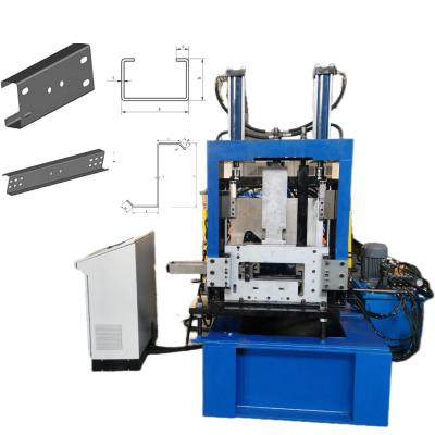China C U Z Interchangeable Purlin Roll Forming Machine 1.5-3.0mm Thickness 80-300mm Width for sale