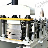 China Galvanized Steel Gutter Roof Fascia Roll Forming Machine 0.3-0.8mm 7.5kw for sale