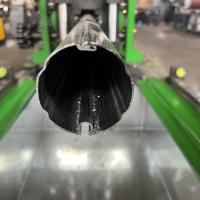 China 0.6-1.5mm Galvanized Steel 70mm Diameter Awning Pipe Tube Roll Forming Machine for sale