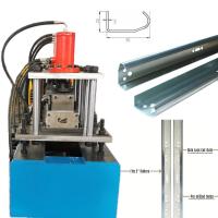 China Galvanized Steel Garage Door Track Roll Forming Machine 2-3 Inch J Vertical Guide Rail for sale