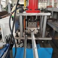 China Garage Door Angle Track Roll Forming Machine 1.5 2 Inch Punched Perforated 2.0-2.8mm for sale
