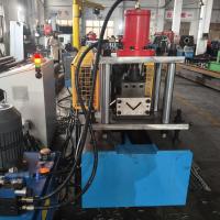 China Garage Door Angle Track Roll Forming Machine 1.5 2 Inch Punched Perforated 2.0-2.8mm for sale