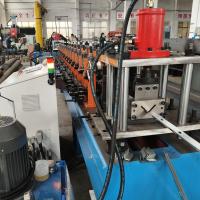 China Garage Door Angle Track Roll Forming Machine 1.5 2 Inch Punched Perforated 2.0-2.8mm for sale