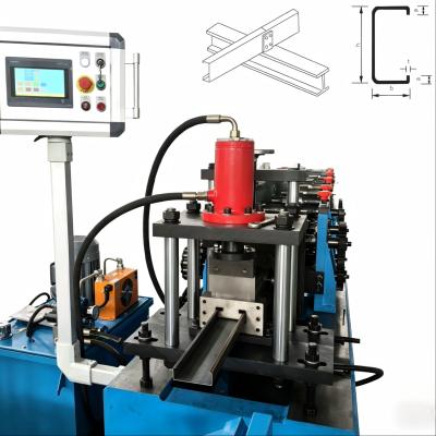 China Carbon Steel C 94x32mm Purlin Roll Forming Machine 1.5-2.0mm Thickness 5.5kw for sale