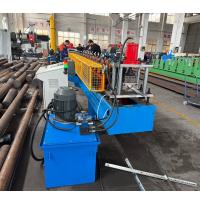 China 2.0mm-2.8mm Thickness Sectional Garage Door Support Guide Rail Track Sliding Wall Angle Roll Forming Machine for sale