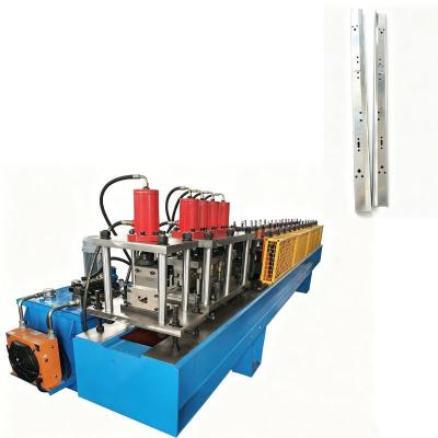 China Galvanized Steel 2 Inch Sectional Garage Door Track Vertical Track Roll Forming Machine 1.5-2mm for sale