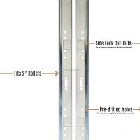 China Galvanized Steel 2 Inch Sectional Garage Door Track Vertical Track Roll Forming Machine 1.5-2mm for sale