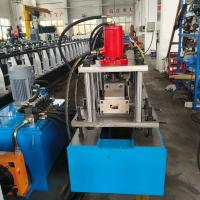 China Galvanized Steel 2 Inch Garage Door Vertical Track Roll Forming Machine 13 Stations 7.5 kW for sale