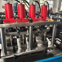 China Galvanized Steel 2 Inch Garage Door Vertical Track Roll Forming Machine 13 Stations 7.5 kW for sale