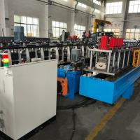 China Galvanized Steel 2 Inch Garage Door Vertical Track Roll Forming Machine 13 Stations 7.5 kW for sale