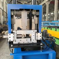 China Automatically 1.5-3.0mm Galvanized Steel 80-300mm Width Adjustable  Perforated CZ Purlin Roll Forming Machine for sale