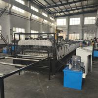 China 0.8-1.6mm Thickness Galvanized Steel B deck 3 Inches Composite Floor Deck  Panel Roll Forming Machine with Embossing for sale