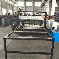 China 0.8-1.6mm Thickness Galvanized Steel B deck 3 Inches Composite Floor Deck  Panel Roll Forming Machine with Embossing for sale
