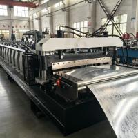 China Galvanized Steel B Deck Composite Floor Deck Panel Roll Forming Machine 0.8-1.6mm 18.5KW for sale