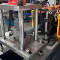 China 1.0-1.5mm Carbon Galvanized Steel C U Profile Door Frame Roll Forming Machine with Punching 7.5KW for sale