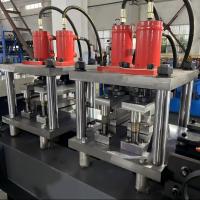 China 1.0-1.5mm Carbon Galvanized Steel C U Profile Door Frame Roll Forming Machine with Punching 7.5KW for sale