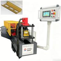 China Galvanized Steel Din Rail Roll Forming Machine 0.8-1.2mm Thickness for Electrical Cabinet Channel Rail for sale