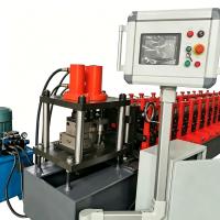 China 0.8-1.2mm Galvanized Steel Omega Hat Din Rail Roll Forming Machine for Electrical Cabinet Cable Tray for sale