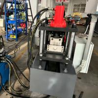 China 0.8-1.2mm Galvanized Steel Omega Hat Din Rail Roll Forming Machine for Electrical Cabinet Cable Tray for sale