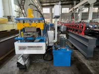 China GI Aluminum Flat Pan Roll Forming Machine 0.3-0.8mm Thickness Hydraulic Cut 20 Stations for sale