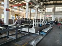 China 2.0-3.5mm Galvanized Steel 100-500mm Width Adjustable CZ Purlin Roll Forming Machine With Auto Stacker For  Building Structure for sale