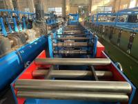 China 0.3-0.8mm Color Painted Facade Metal Wall Panel Roll Forming Machine with Hydraulic Punching for sale