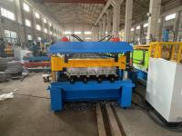 China Galvanized Steel Roof Deck Roll Forming Machine 12m/min 0.3-0.8mm 22 Stations for sale