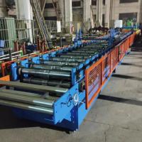 China Residential Garage Door Panel Roll Forming Machine 457-610mm Width Adjustable PLC Control 11kw for sale