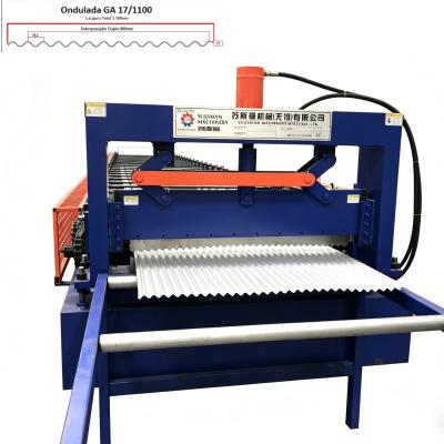 China 0.3-0.8mm Corrugated Sheet Roll Forming Machine for Residential Roof Panel Color Steel PPGI Mini Wave for sale