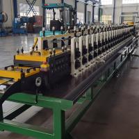China Solar Strut Channel Roll Forming Machine 1.5-2.5mm Ground Mount PV Stations Flying Punching Cutting 18.5KW for sale