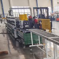China Solar Strut Channel Roll Forming Machine 1.5-2.5mm Ground Mount PV Stations Flying Punching Cutting 18.5KW for sale