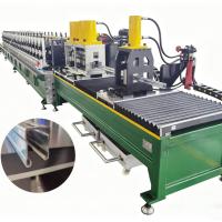 China Solar Strut Channel Roll Forming Machine 1.5-2.5mm Ground Mount PV Stations Flying Punching Cutting 18.5KW for sale