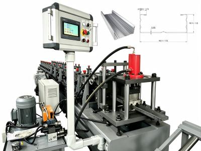 China 0.5mm Galvanized Steel F530 Profile C 46x18mm Drywall Ceiling Roll Forming Machine 5.5kw for sale