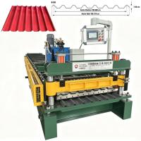 China Trapezoidal Roof Sheet Roll Forming Machine R72 R101 0.3-0.8mm 7.5kw for sale