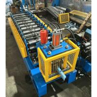 China Textured Surface 40mm Roof Batten Omega Shape Roll Forming Machine with Mitre Cut for sale