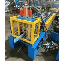China Textured Surface 40mm Roof Batten Omega Shape Roll Forming Machine with Mitre Cut for sale